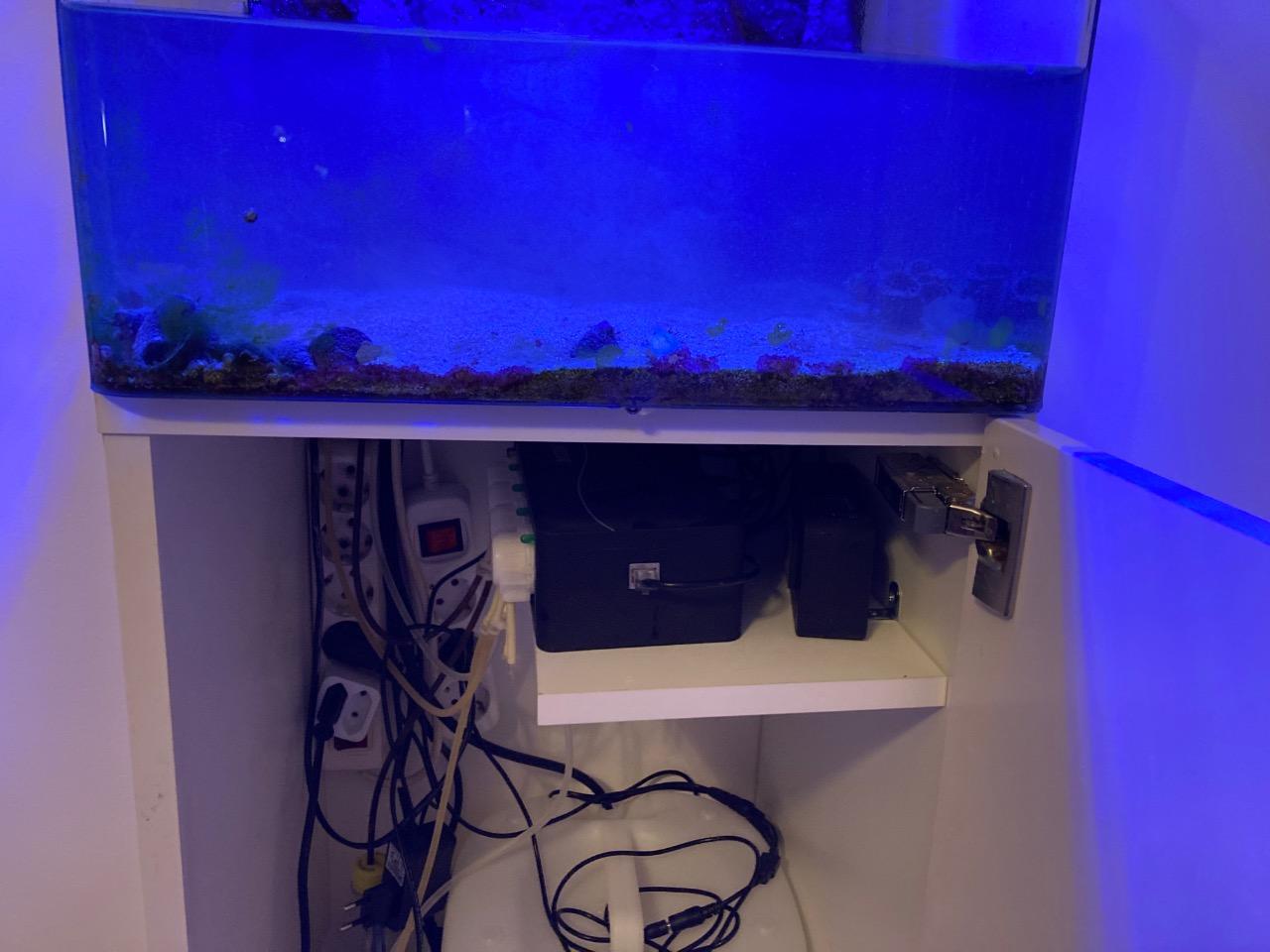 Akvarium 70 L med BTN-bakgrund, integrerad sump och skåp - Akvarium ...